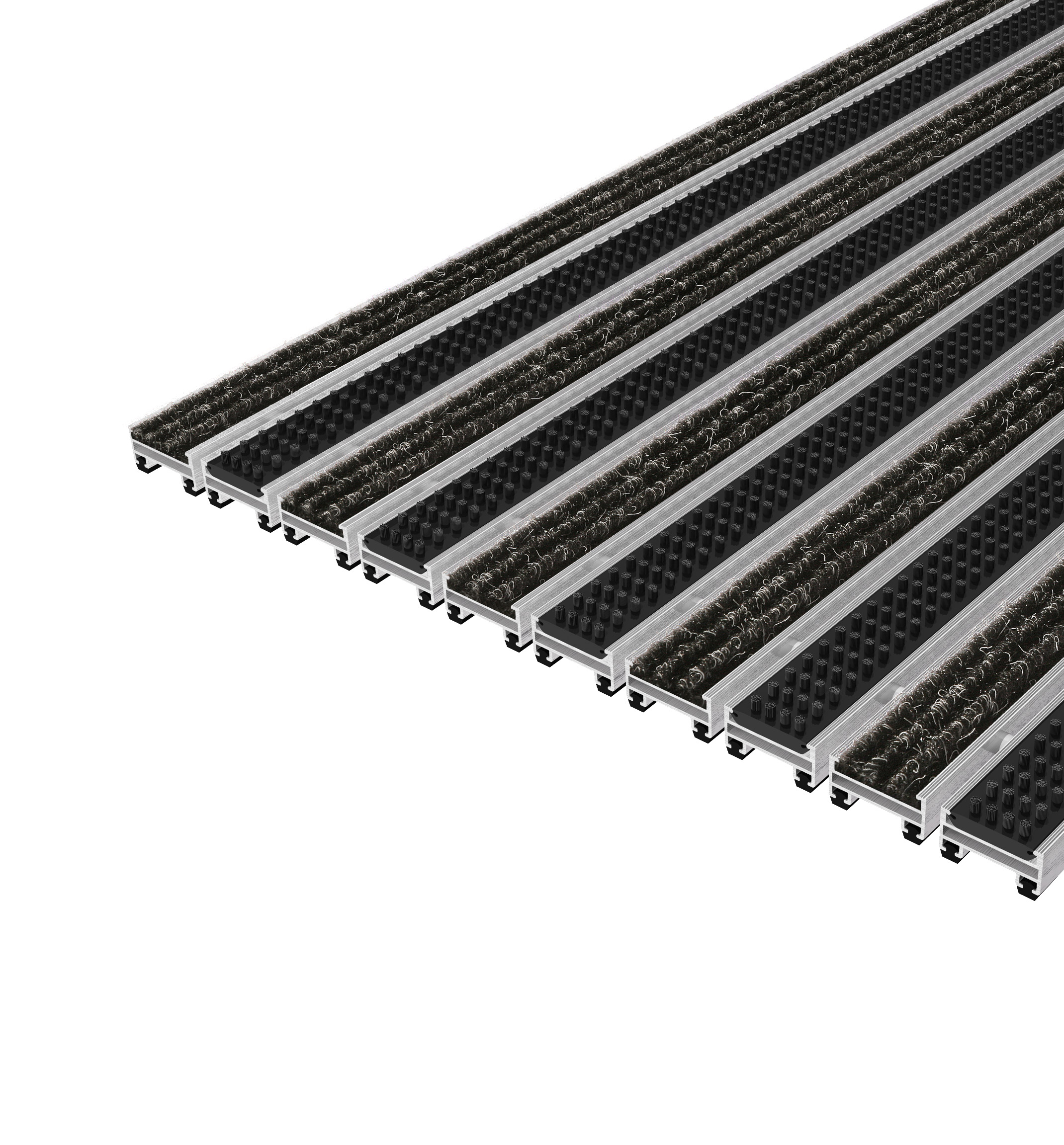 Top Clean TREND 17 with Ribbed Carpet and Cassette Brush - GEGGUS